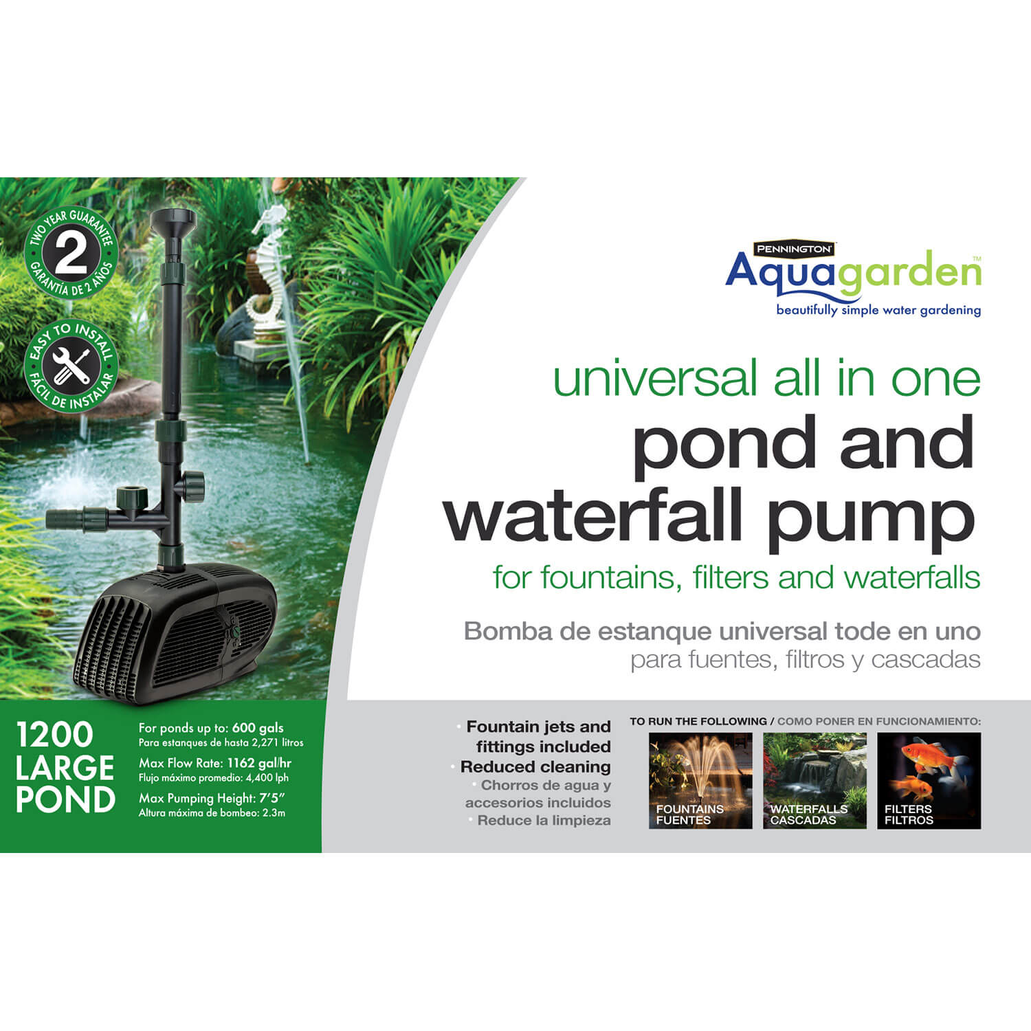 Universal All in One Pond Pump 1200 - Pennington Aquagarden