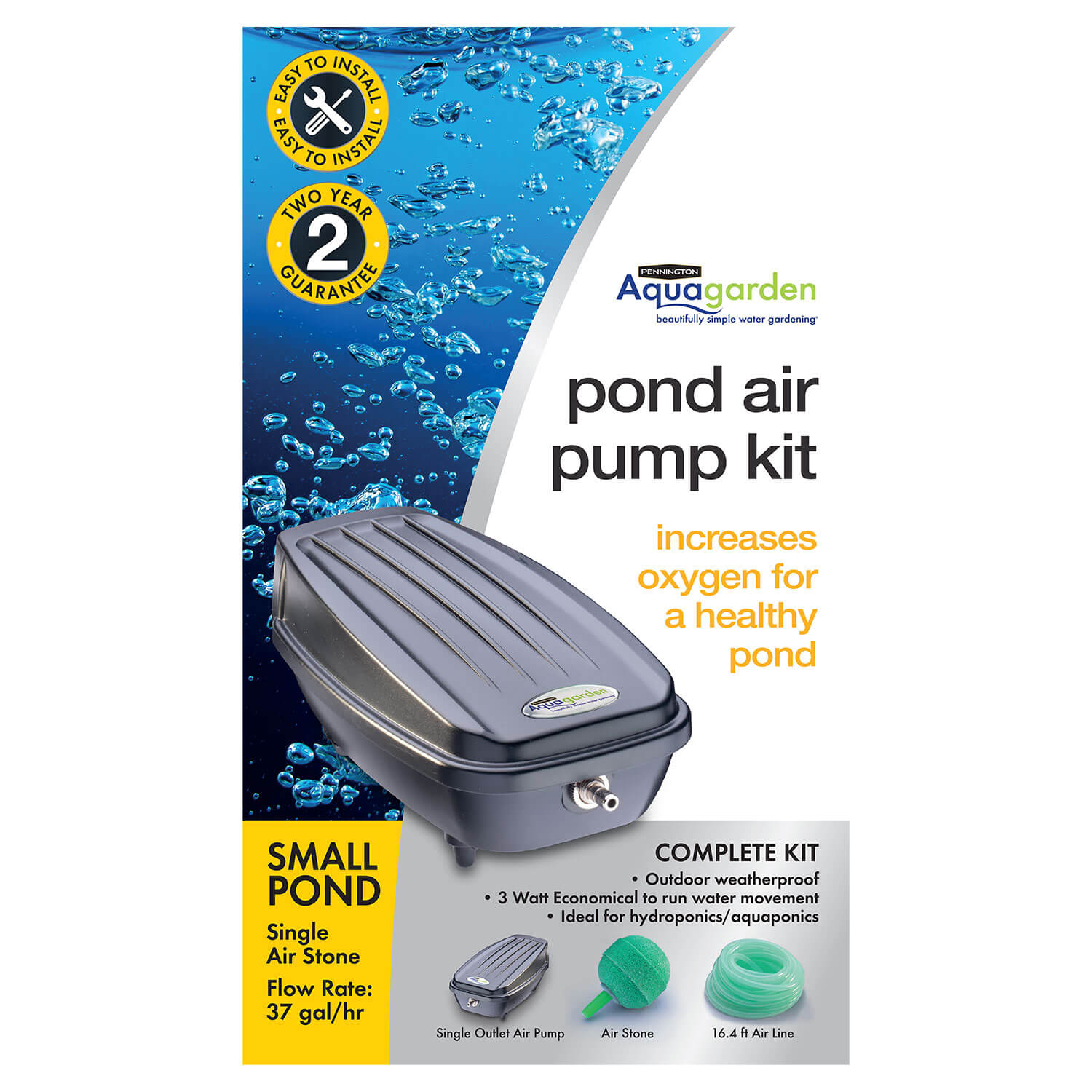 Pond Air Pump Kit Four Air Stones - Pennington Aquagarden